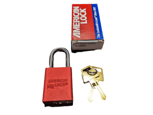 3-PACK American Lock Solid Aluminum Padlock 1-1/2″ Wide Red w/ Keys ...