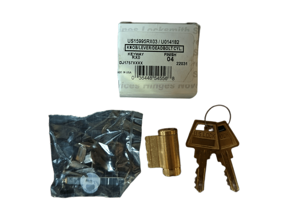 2-PACK US Lock Knob/Lever/Deadbolt Cylinder RX0 Keyway US15995RX03 ...
