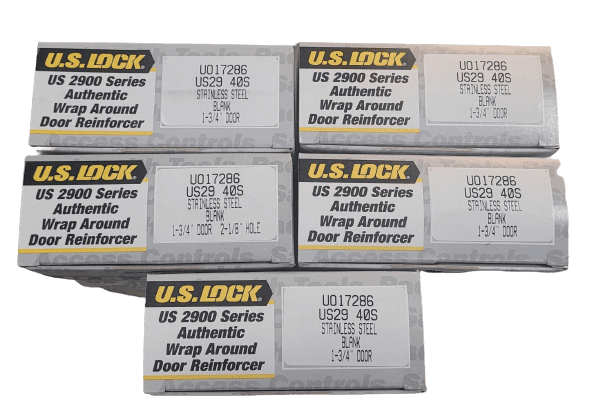 5-PACK US LOCK 2900 SERIES WRAP AROUND BLANK 4-1/4″ X 9″ SILVER ...