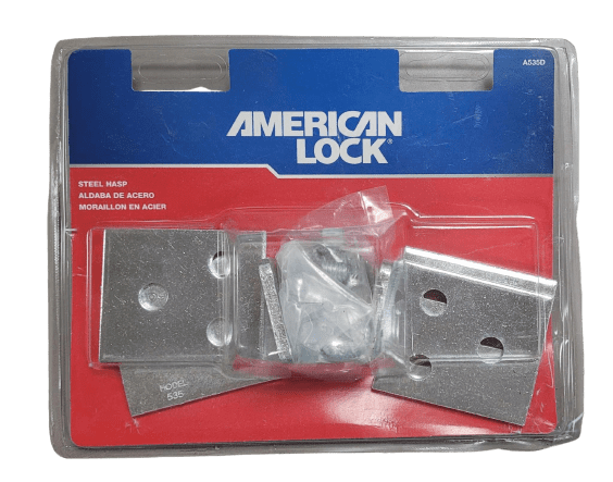2-PACK American Lock A535D Angle Hasp Stainless - Garland Home Center