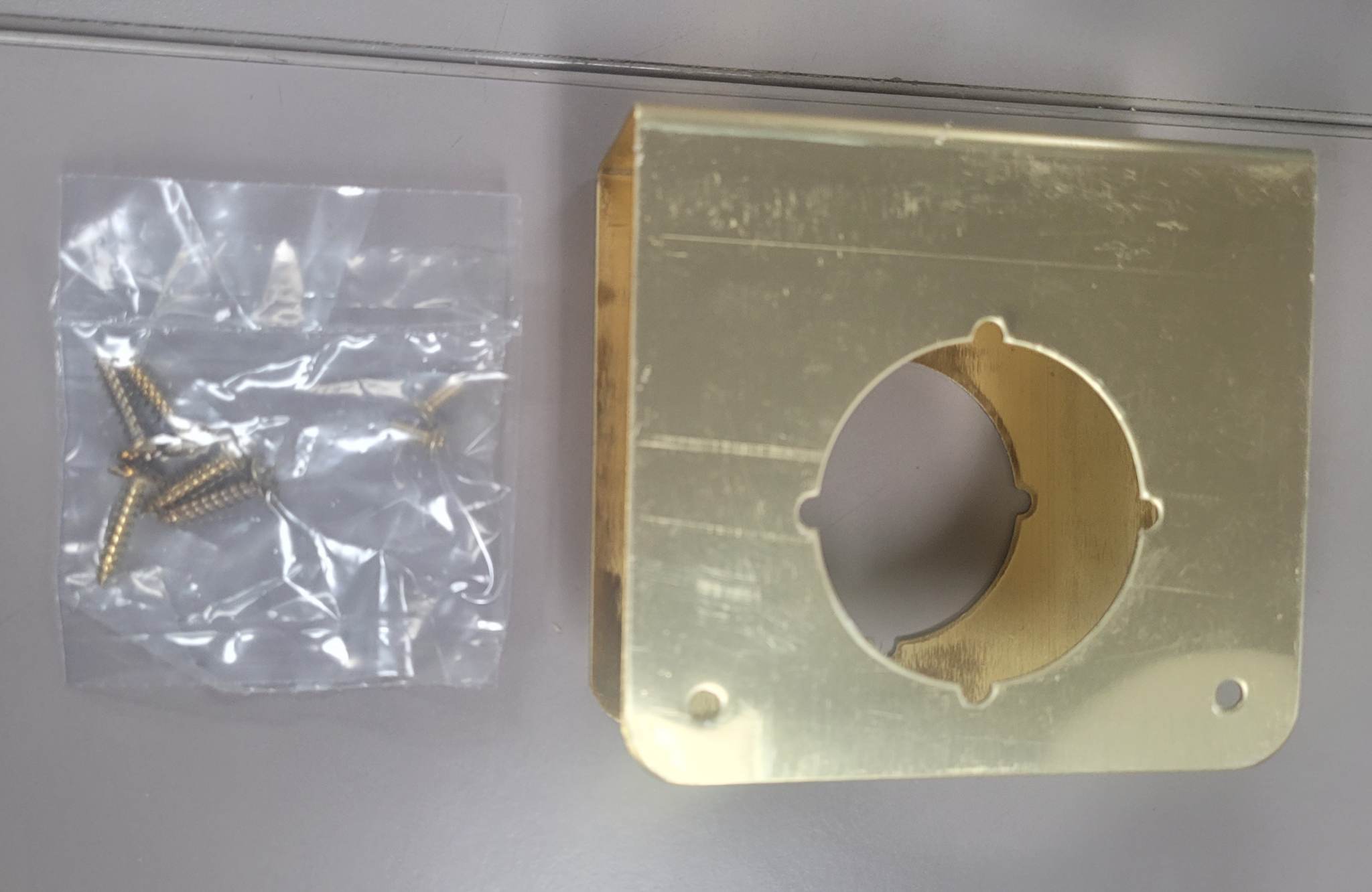 5-PACK US Lock 2900 Door Wrap Around 4″ X 4-1/2″ 2-3/8″ Polished Brass ...