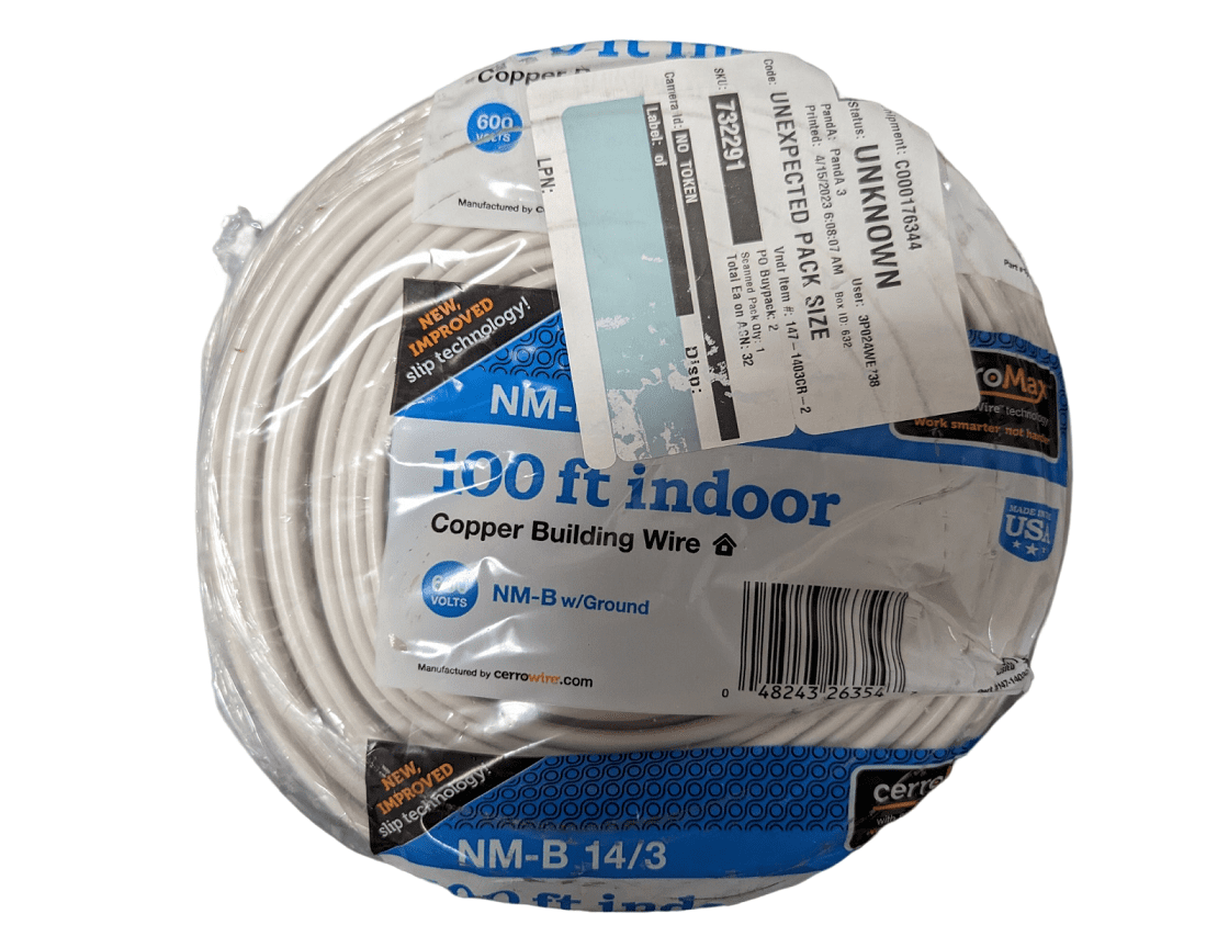 Cerrowire 100 ft. 14/3 White Solid CerroMax SLiPWire Copper NM-B Wire - Garland Home Center