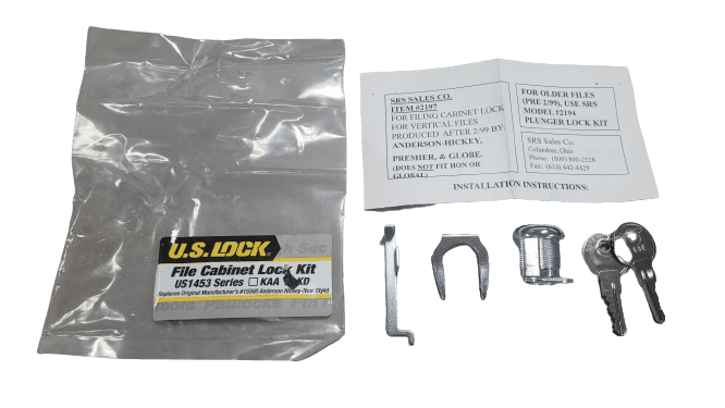 2-PACK US Lock / Anderson Hickey | AH2197-KD File Cabinet Lock Kit ...
