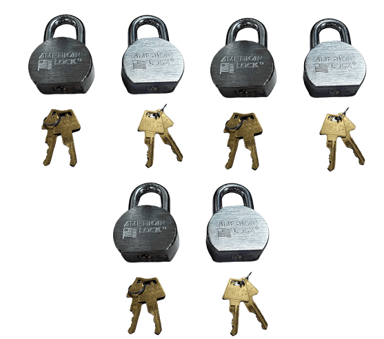 6-PACK American Lock 700 Series Extra Heavy-Duty Padlock KD A700 ...