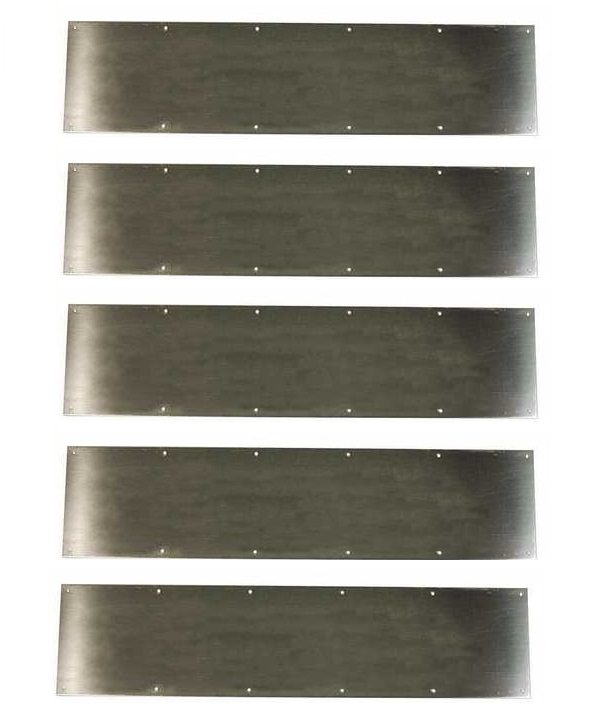 5-PACK US LOCK 2400 Kick Plate 10" X 34" Industrial in Stainless Steel ...