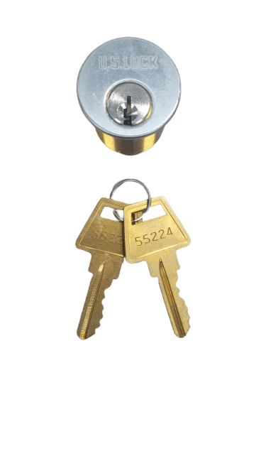 7-PACK US Lock Mortise Cylinder 1-1/4" Yale Cam SX Keyway Chrome KA2 ...