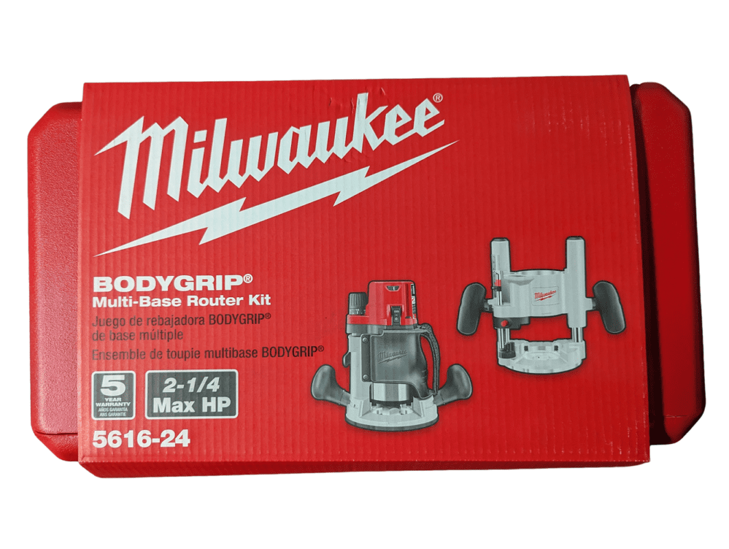 Milwaukee BodyGrip 5616-24 Max 2-1/4 HP EVS Multi-Base Router Kit ...