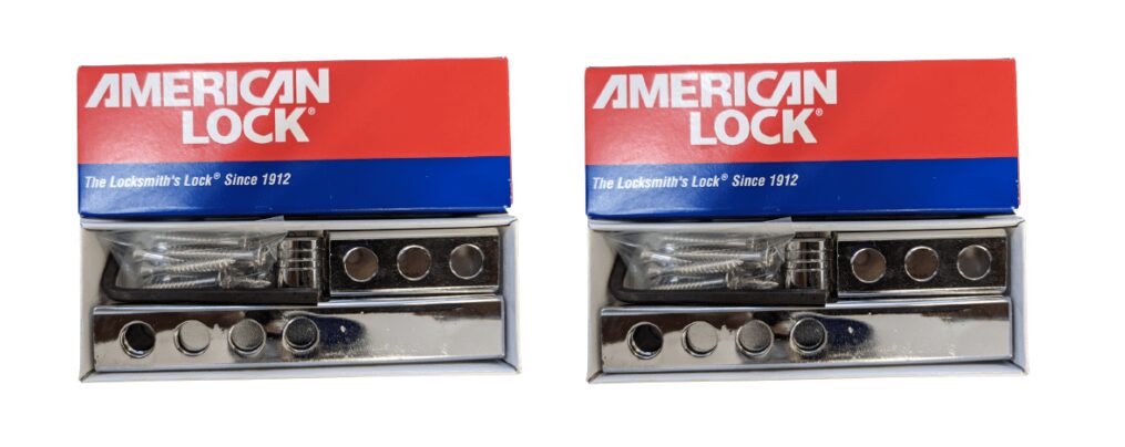 2-PACK American Lock High Security Surface Mount 3/4" Slide Bolt Lock ...