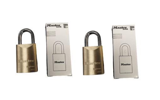 2-PACK Master Lock Coreless Padlock Standard Shackle Brass Body 25/32 ...