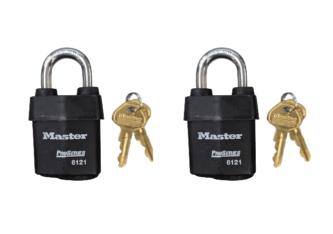 2-PACK Master Lock Pro Series 2-1/8 in. Padlock with 1-1/8 in. Shackle ...