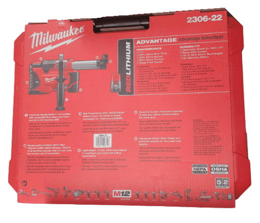 Milwaukee M12 Cordless HammerVac Universal Dust Extractor Kit - Garland ...