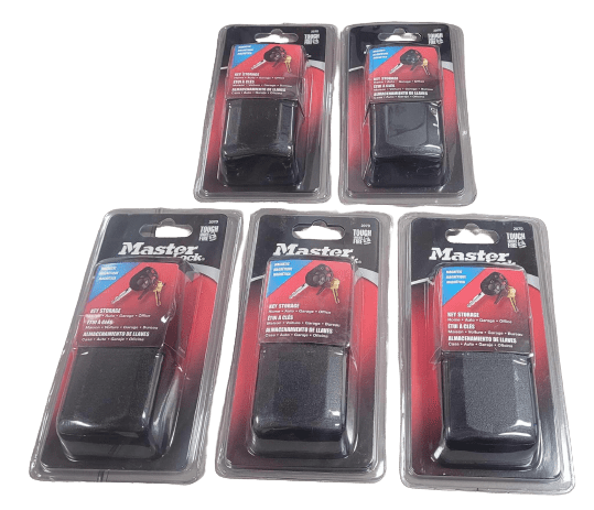 5-PACK Master Lock 207D Magnetic Key Holder in Black - Garland Home Center
