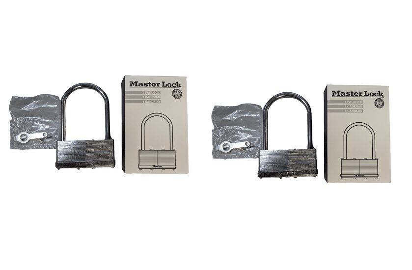 2-PACK Master Lock Company 3-1/4 In. Laminated Steel Body *NO Cylinder ...