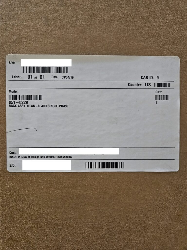 Dell EMC Titan-D Isilon 40U Single Phase Server Rack Cabinet – Garland ...