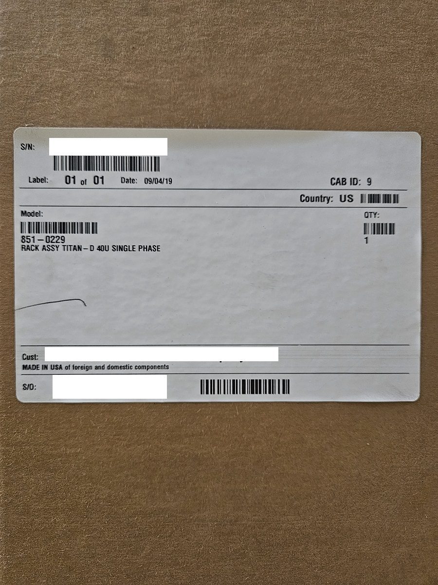 Dell EMC Titan-D Isilon 40U Single Phase Server Rack Cabinet – Garland ...