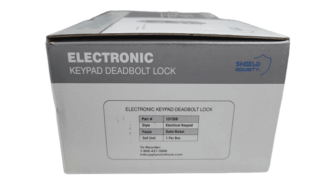 Shield Security Electronic Keypad Deadbolt Lock (Satin Nickel ...