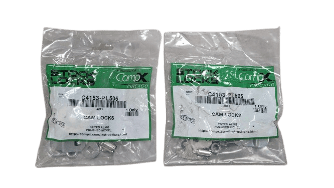 2-PACK Compx Security C4153-PL505 ACE CAM TYPE UNIVERSAL LOCKS 11/16 ...