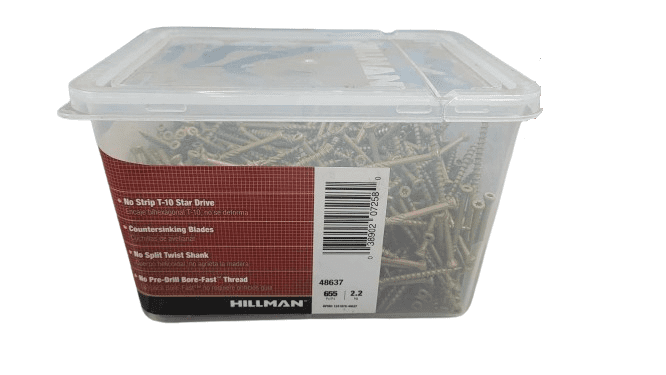Hillman Power Pro 48637 No. 8 X 2-1/2″ L Star Trim Screws – 5 lb ...