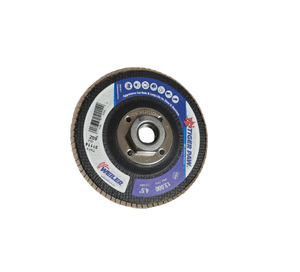 Weiler Tiger Paw Coated Abrasive Flap Discs – 51114 – Garland Home Center