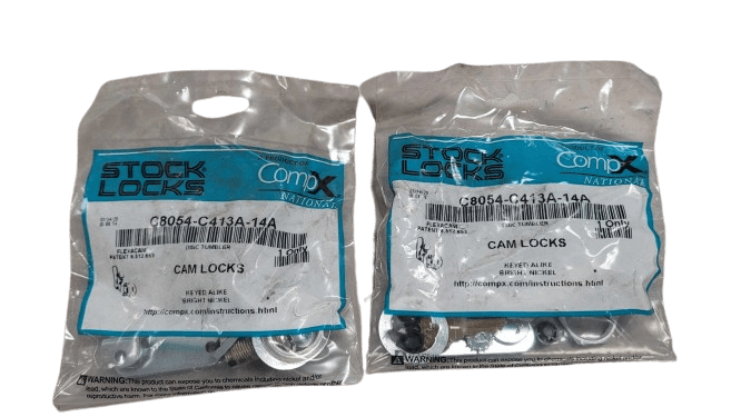 2-PACK CompX National 15/16″ Cam Lock Bright Nickel – C8054-C413A-14A ...