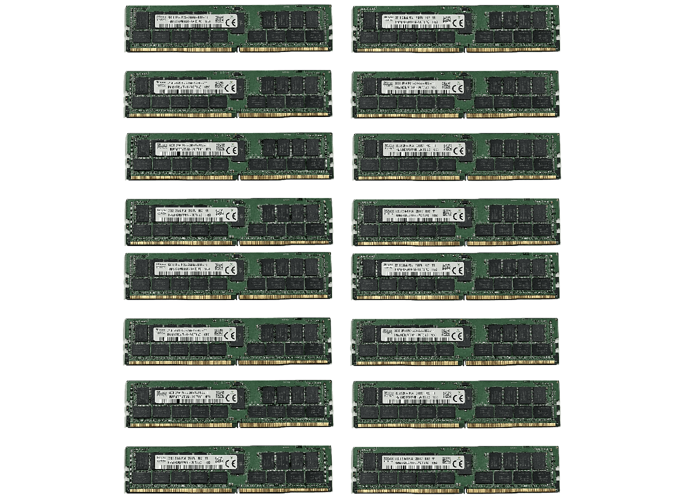 512GB 16x32GB 2Rx4 PC4-2666V Dell Poweredge R630 R640 R730 R740 ECC ...