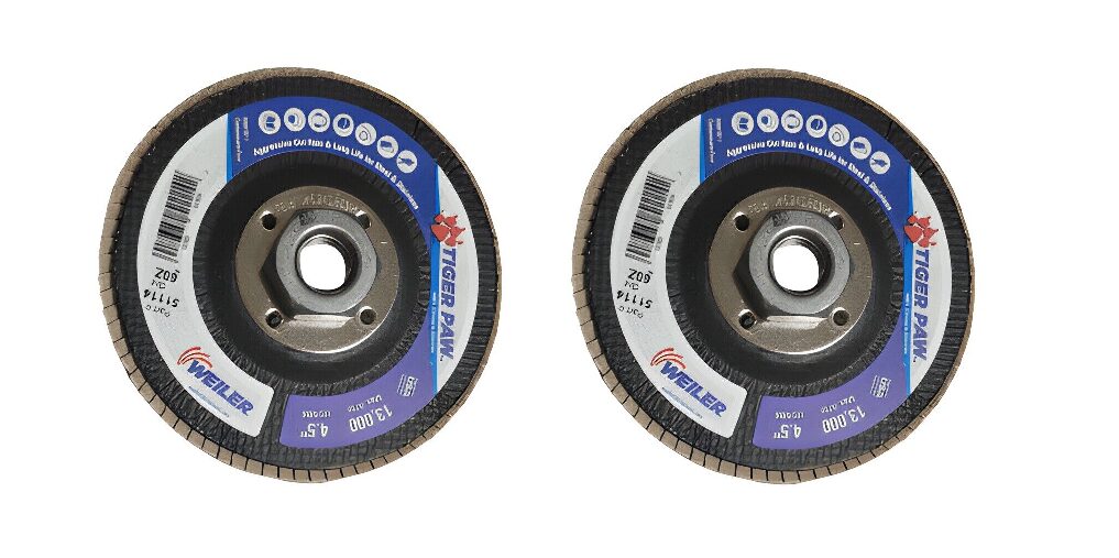2-PACK Weiler Tiger Paw Coated Abrasive Flap Discs – 51114 – Garland ...