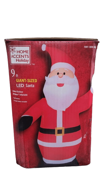 Home Accents Holiday 9 Ft Giant Sized Santa Holiday Inflatable