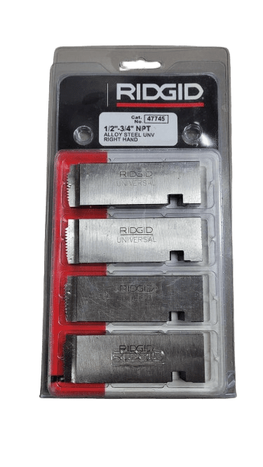 4-PACK RIDGID 1/2" to 3/4" Machine Pipe Threading Right Hand ...