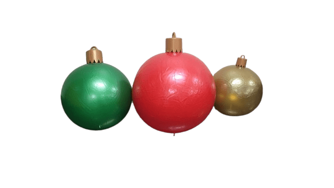 Home Accents Holiday 3-Piece Airblown Metallic Ornaments Inflatables ...
