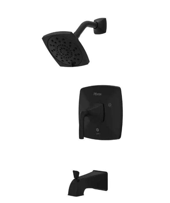 Pfister Bellance Single Handle 3-Spray Tub and Shower Faucet in Matte ...