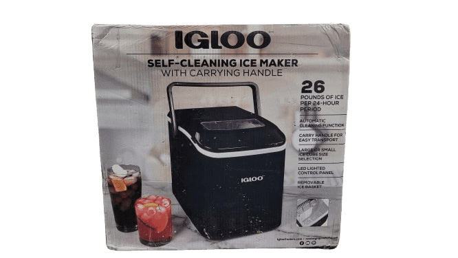 IGLOO 26 lbs. Portable Ice Maker with Handle in Black – Garland Home Center