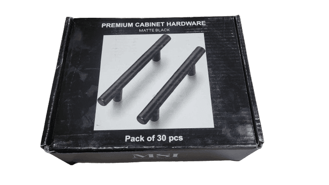 30-PACK MSI Simple Bar 3" Center-to-Center Matte Black Cabinet Drawer ...
