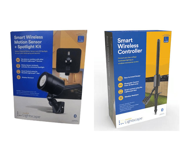 Novolink Smart Wireless Motion Sensor Spotlight + Wireless Controller ...