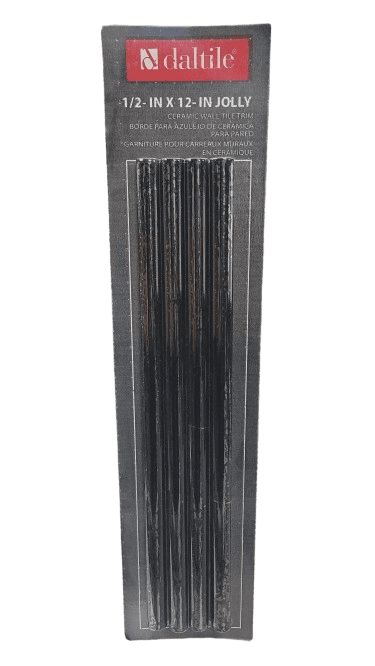 Daltile Restore Black 1/2" x 12" Glazed Ceramic Jolly Trim Tile ...