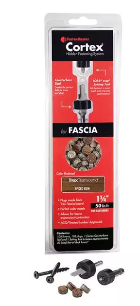 FastenMaster Cortex Hidden Fastening System for Trex Transcend Fascia 1 ...