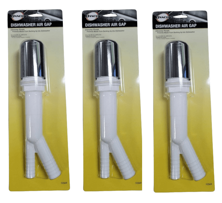 3-PACK DANCO 7/8 O.D. Air Gap Body with Air Gap Cap in Chrome - Garland ...