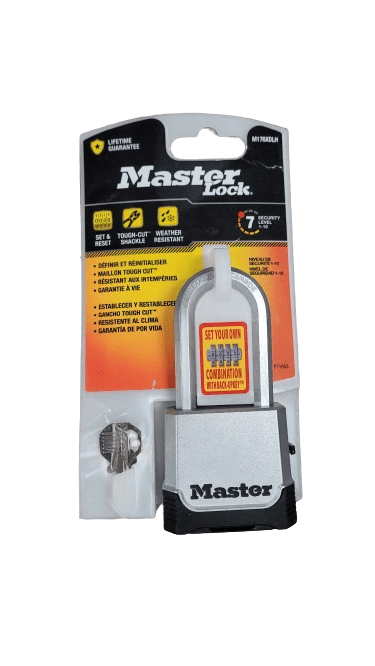 Masterlock Heavy Duty Outdoor Combination Lock, Resettable, 2 in ...