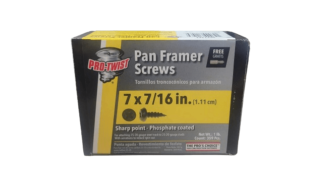 Grip Rite #7 x 7/16" Pan Head Serrated Framer Screws, Sharp Point ...