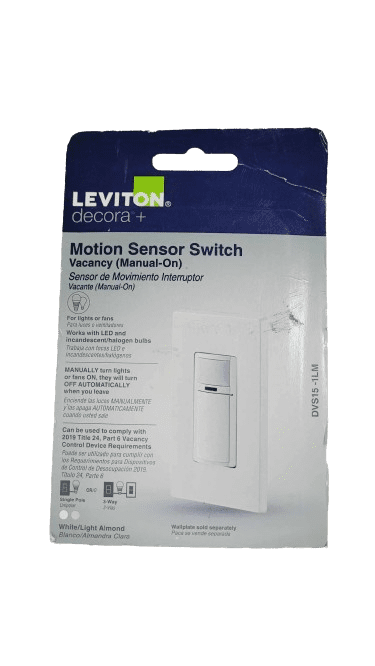 Leviton Decora 15-Amp Single Pole Motion Sensor in White