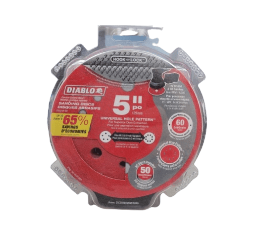 Diablo 5 in. 60-Grit Hook and Lock ROS Sanding Discs – Garland Home Center