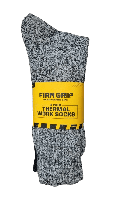 Men's Large Poly/Cotton Work Socks (4-Pack) - Garland Home Center