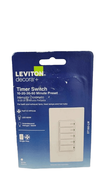 Leviton Decora 15A Single-Pole Indoor Countdown Timer Switch in White ...
