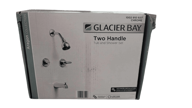 Glacier Bay Aragon Two Handle Tub and Shower Faucet Combo Set - Garland ...