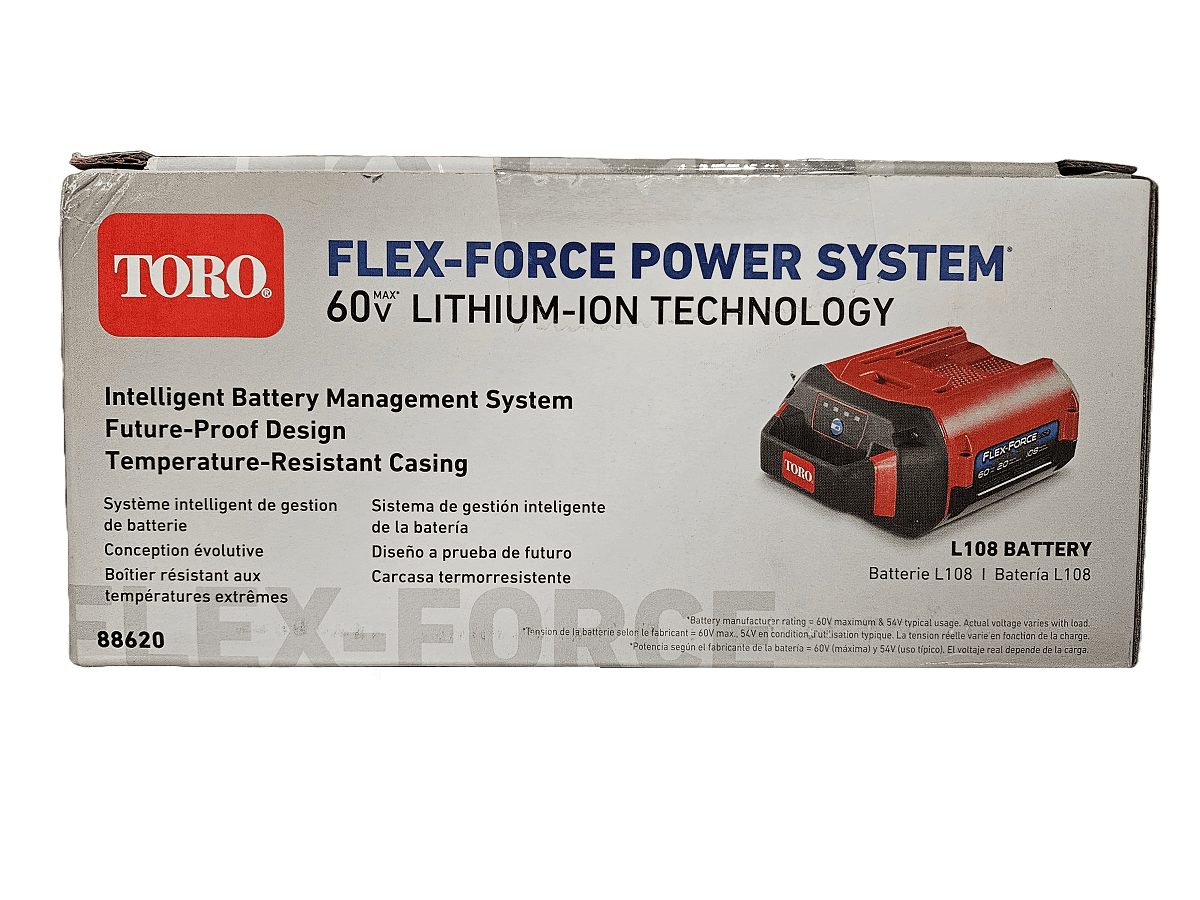 Toro L108 60V 2 Ah Flex Force Lithium-Ion Battery 88620 - Garland Home ...