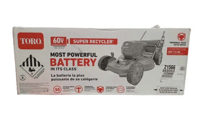 Toro Super Recycler 21 in. 60 V Battery Self-Propelled Lawn Mower Kit ...