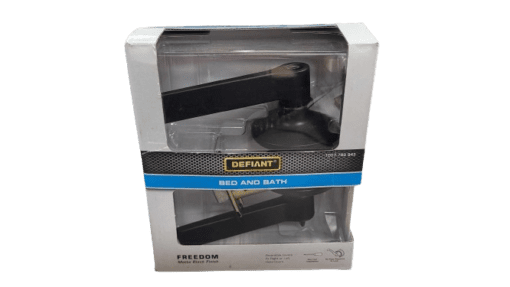 Defiant Freedom Matte Black Bed/Bath Door Lever