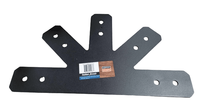 Simpson Strong Tie Avant Collection 12:12 Pitch Gable Plate in Black ...