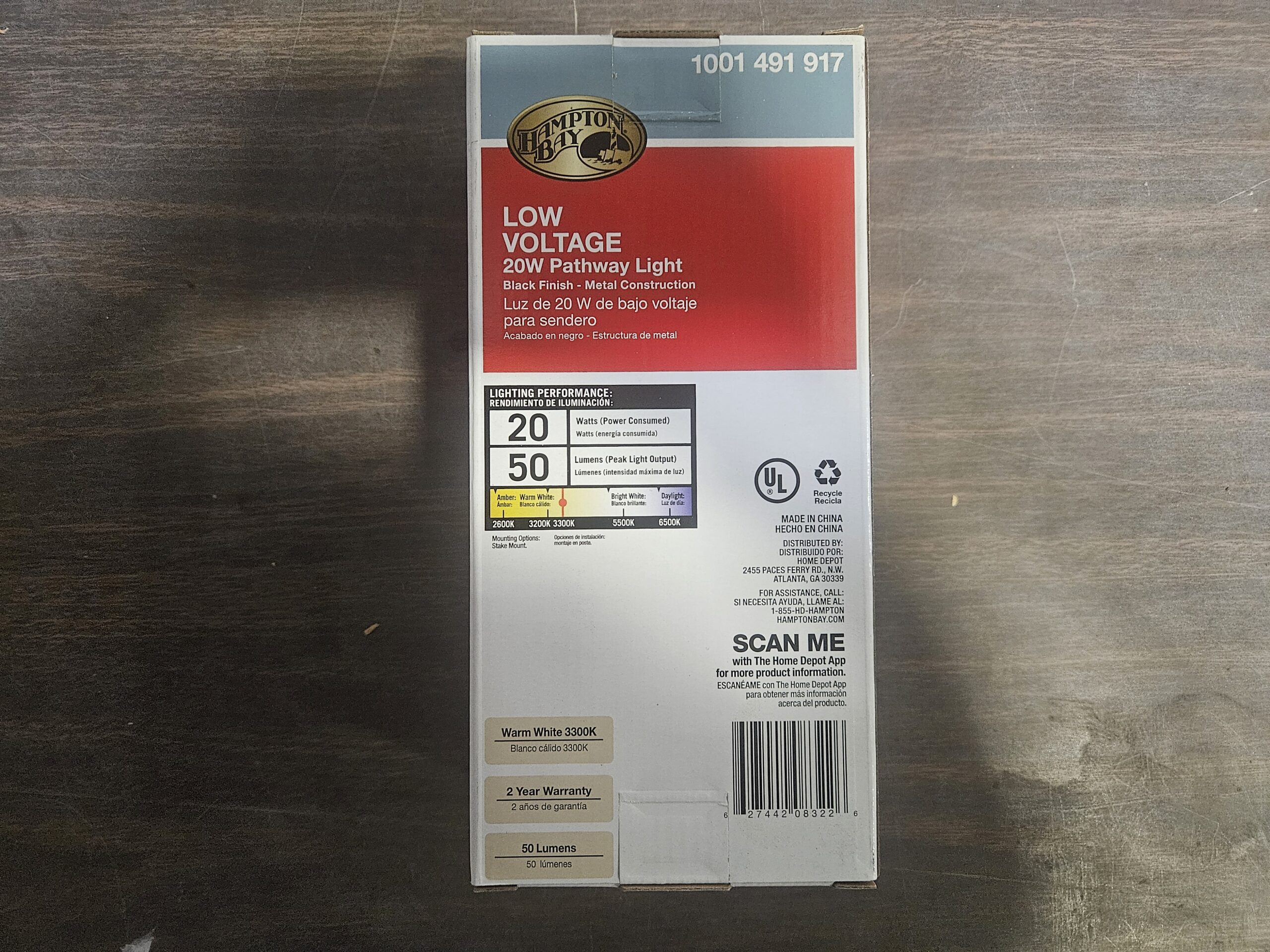 4-PACK Low-Voltage 20-Watt Black Outdoor Halogen Landscape Path Bollard ...