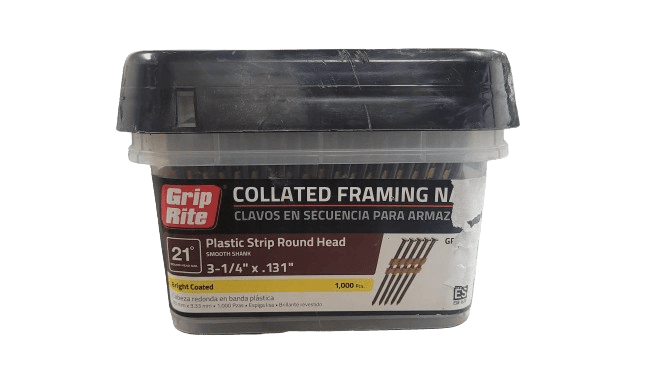 1000 PACK Grip-Rite 3-1/4 in Vinyl Coated Smooth Shank Round Head ...
