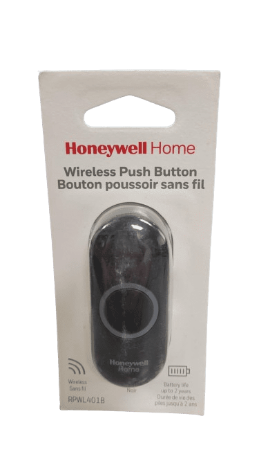 Honeywell Home Wireless Doorbell Push Button in Black - RPWL401B2000 ...